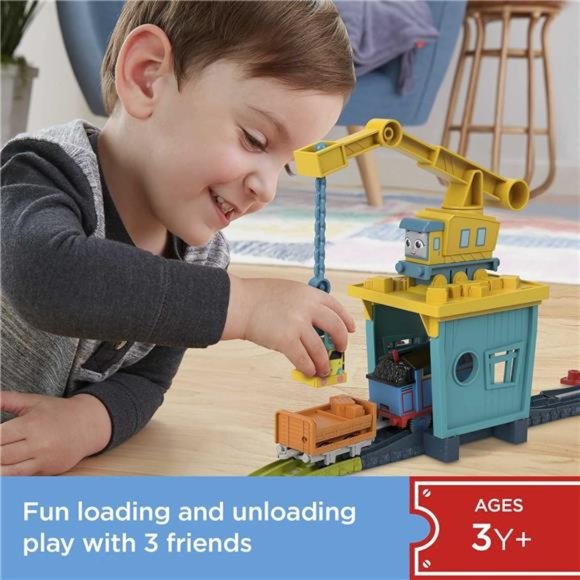 Toys | Motorized Toy Train Set Fix Em Up Friends With Carly The Crane ...